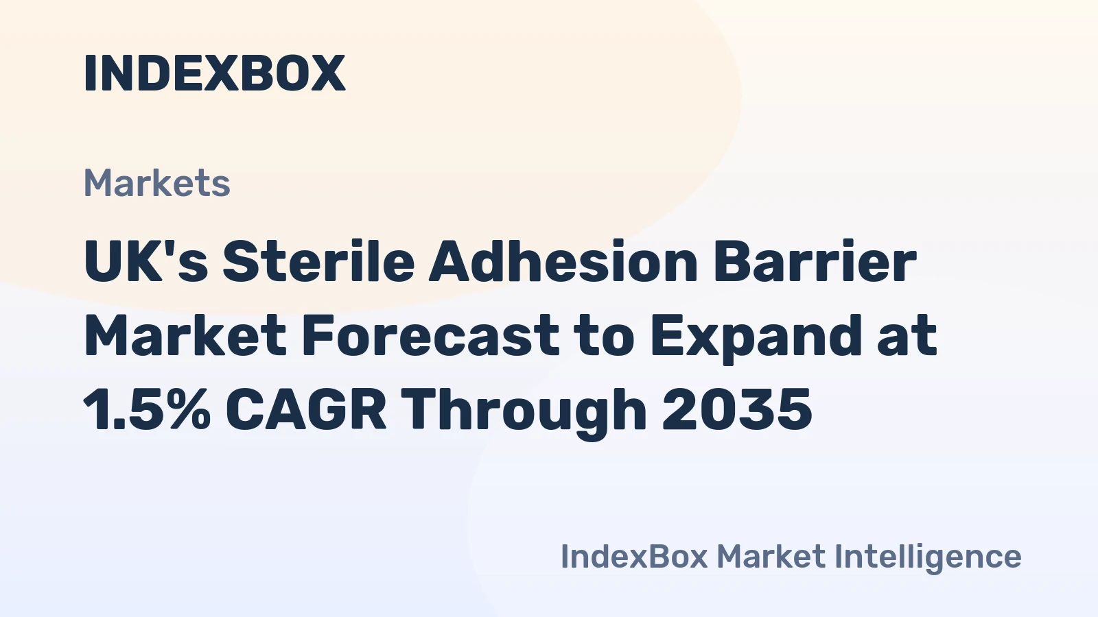 UK's Sterile Adhesion Barrier Market Forecast to Expand at 1.5% CAGR Through 2035