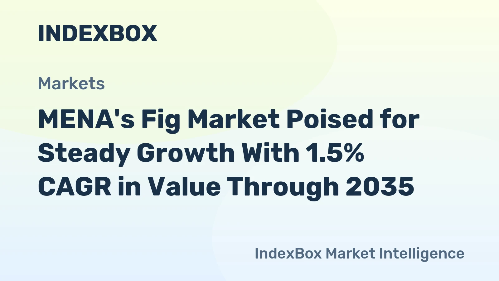MENA's Fig Market Poised for Steady Growth With 1.5% CAGR in Value Through 2035