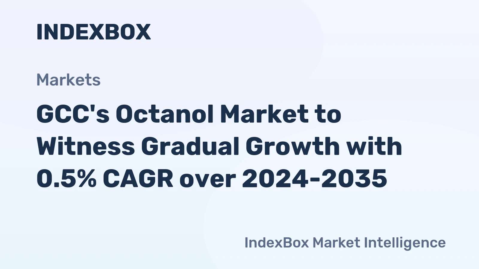 GCC's Octanol Market to Witness Gradual Growth with 0.5% CAGR over 2024-2035