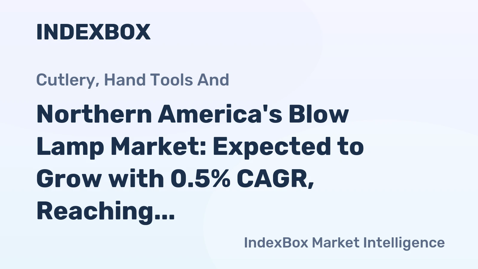 Northern America's Blow Lamp Market: Expected to Grow with 0.5% CAGR, Reaching 8K tons and $165M by 2035