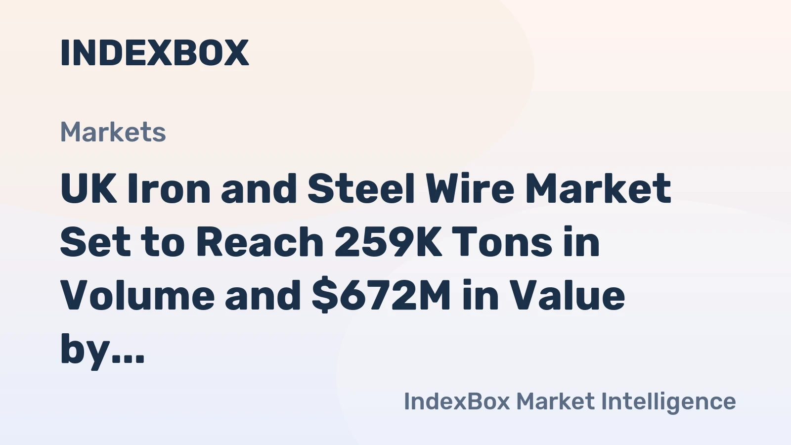 UK Iron and Steel Wire Market Set to Reach 259K Tons in Volume and $672M in Value by 2035