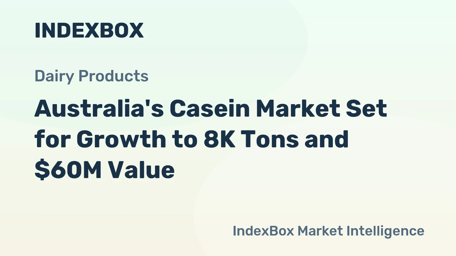 Australia's Casein Market Set for Growth to 8K Tons and $60M Value