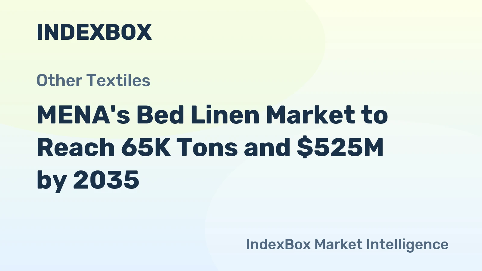 MENA's Bed Linen Market to Reach 65K Tons and $525M by 2035
