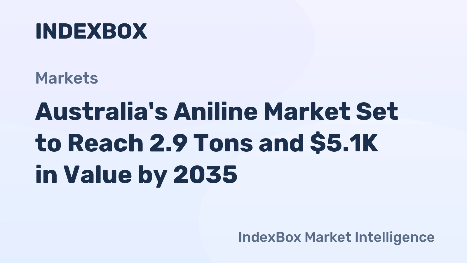 Australia's Aniline Market Set to Reach 2.9 Tons and $5.1K in Value by 2035