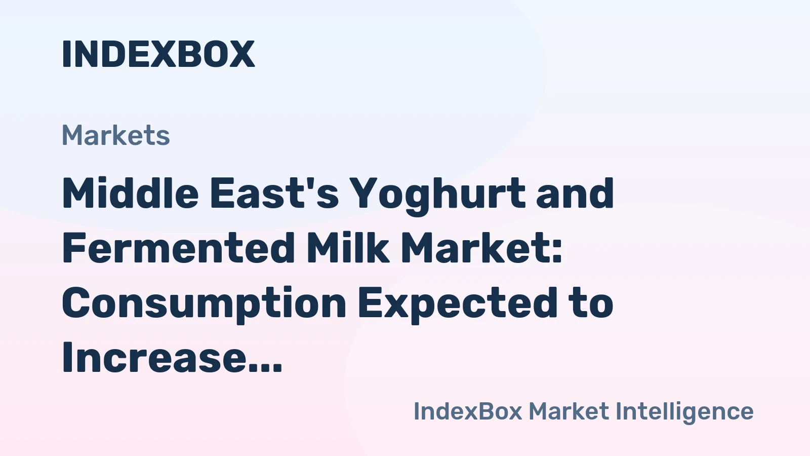 Middle East's Yoghurt and Fermented Milk Market: Consumption Expected to Increase with Anticipated 0.3% CAGR, Reaching 3.3M tons by 2035