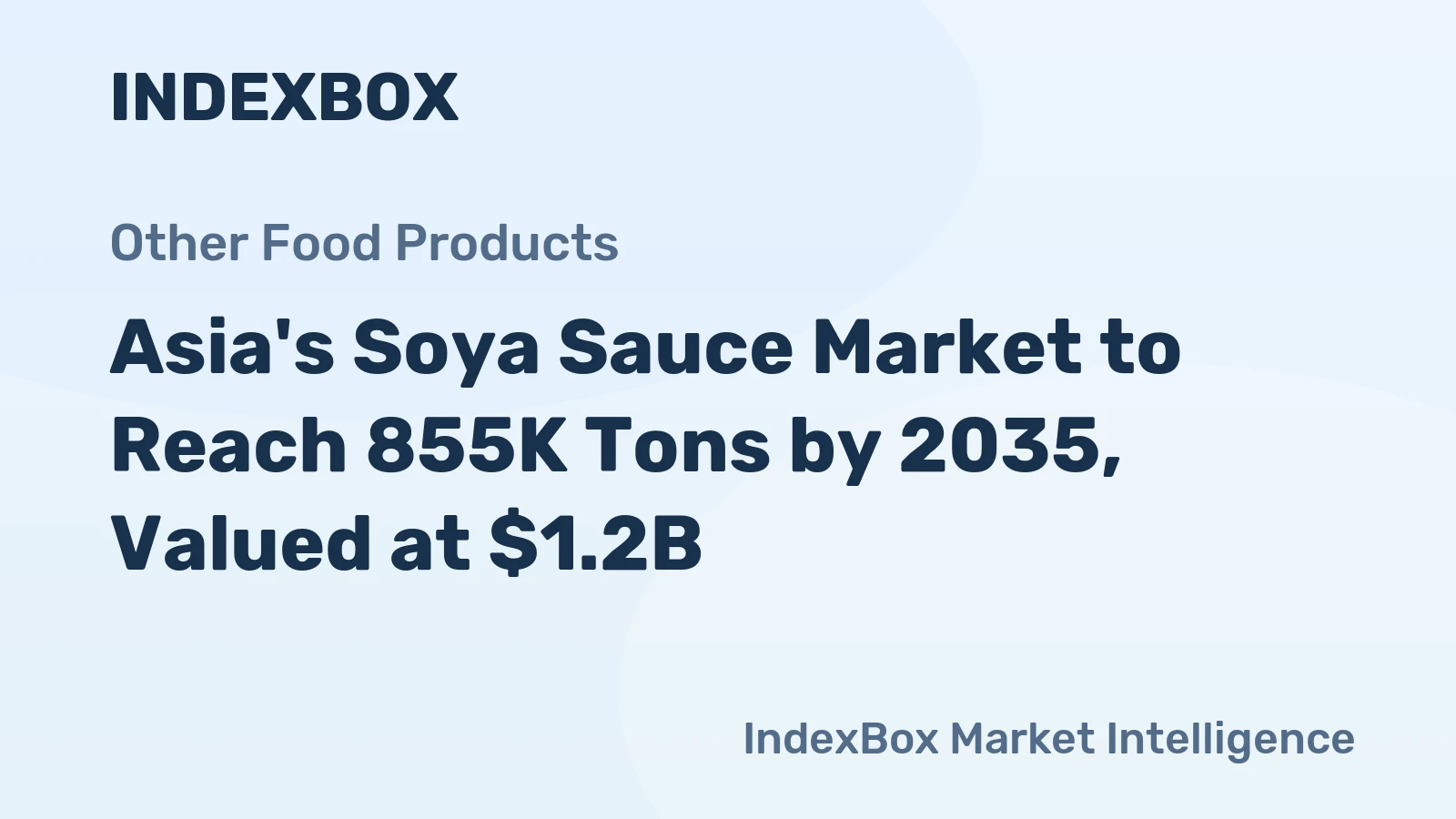Asia's Soya Sauce Market to Reach 855K Tons by 2035, Valued at $1.2B