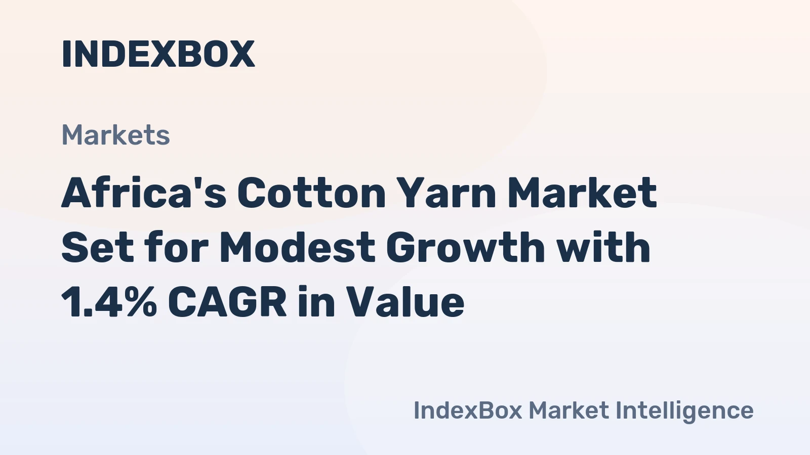 Africa's Cotton Yarn Market Set for Modest Growth with 1.4% CAGR in Value