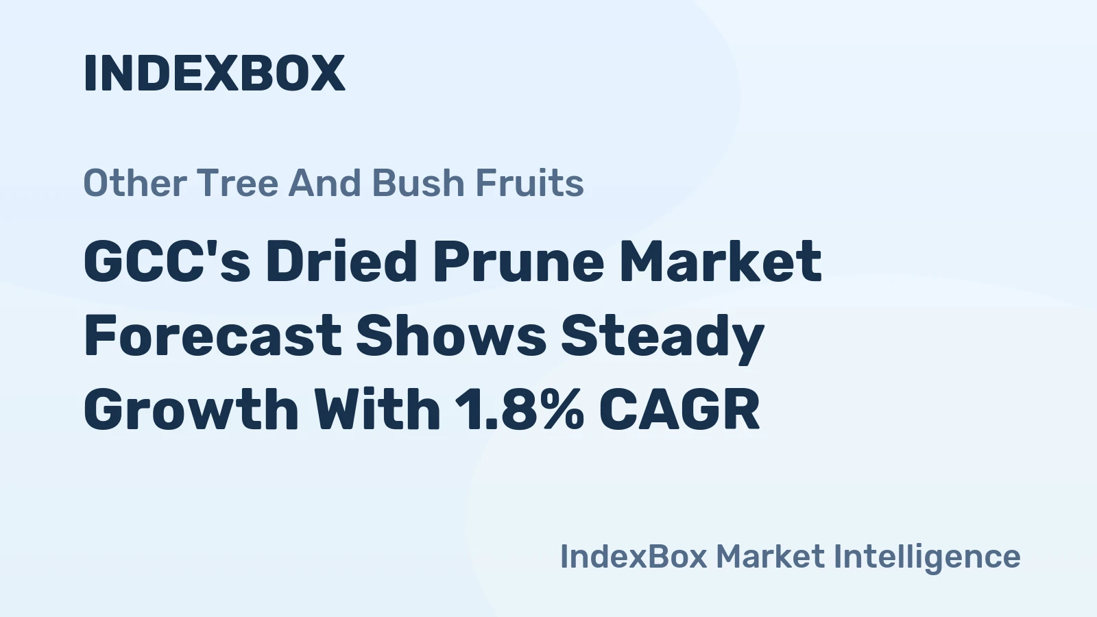 GCC's Dried Prune Market Forecast Shows Steady Growth With 1.8% CAGR