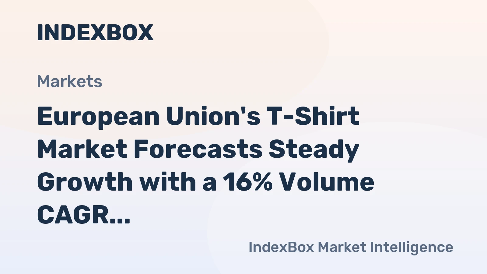 European Union's T-Shirt Market Forecasts Steady Growth with a 16% Volume CAGR Through 2035