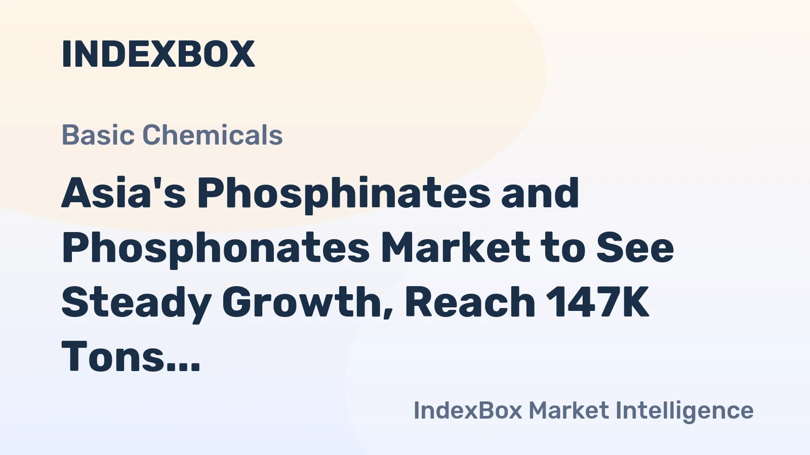Asia's Phosphinates and Phosphonates Market to See Steady Growth, Reach 147K Tons by 2035