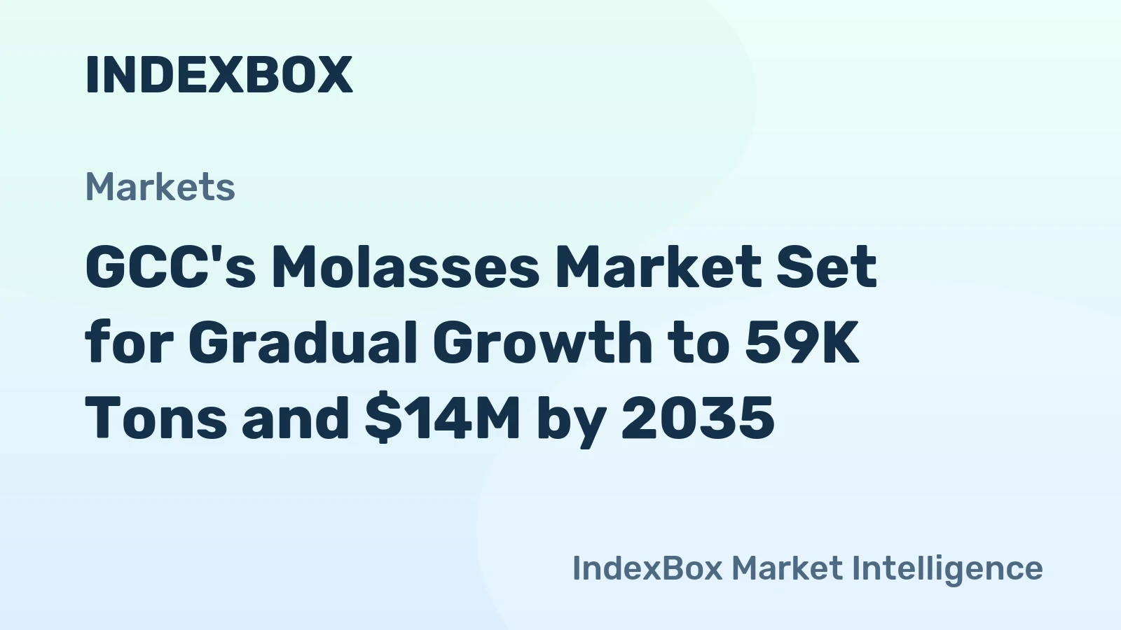 GCC's Molasses Market Set for Gradual Growth to 59K Tons and $14M by 2035