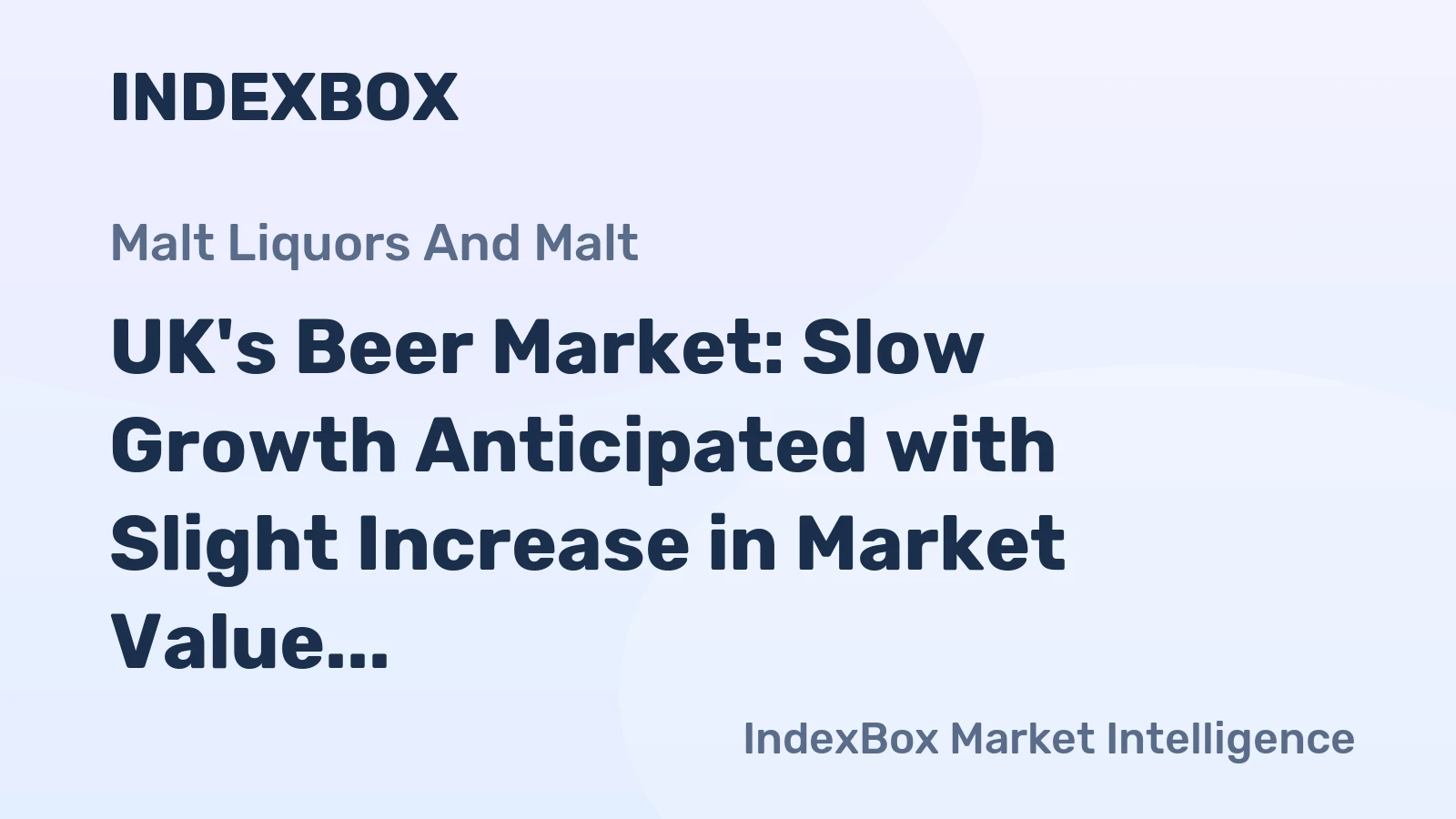 UK's Beer Market: Slow Growth Anticipated with Slight Increase in Market Value