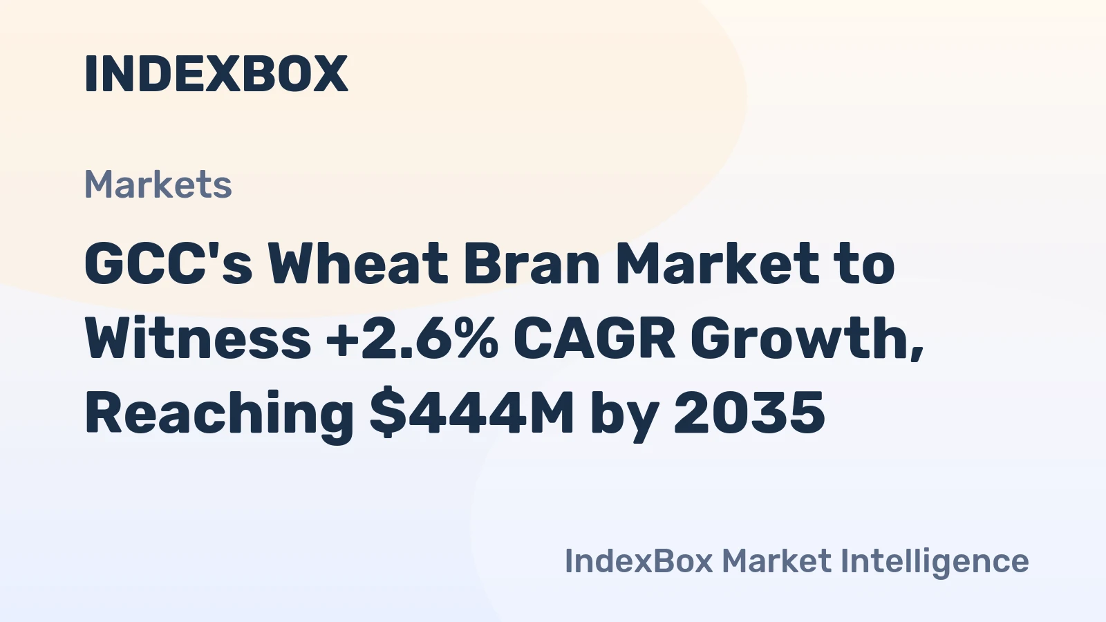 GCC's Wheat Bran Market to Witness +2.6% CAGR Growth, Reaching $444M by 2035