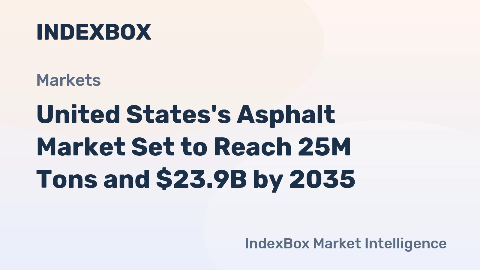 United States's Asphalt Market Set to Reach 25M Tons and $23.9B by 2035