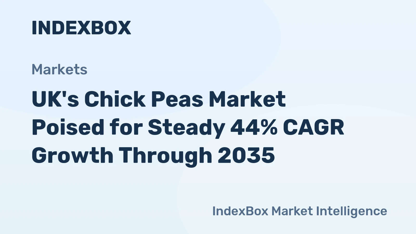 UK's Chick Peas Market Poised for Steady 44% CAGR Growth Through 2035