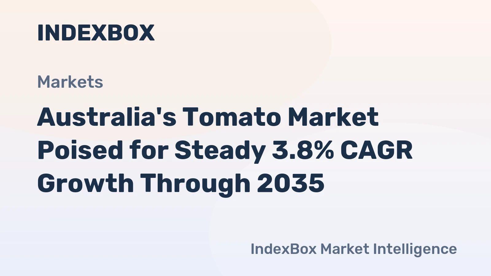 Australia's Tomato Market Poised for Steady 3.8% CAGR Growth Through 2035