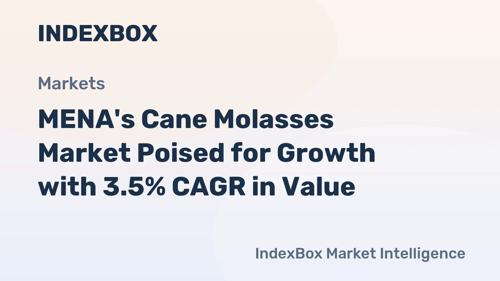 MENA's Cane Molasses Market Poised for Growth with 3.5% CAGR in Value