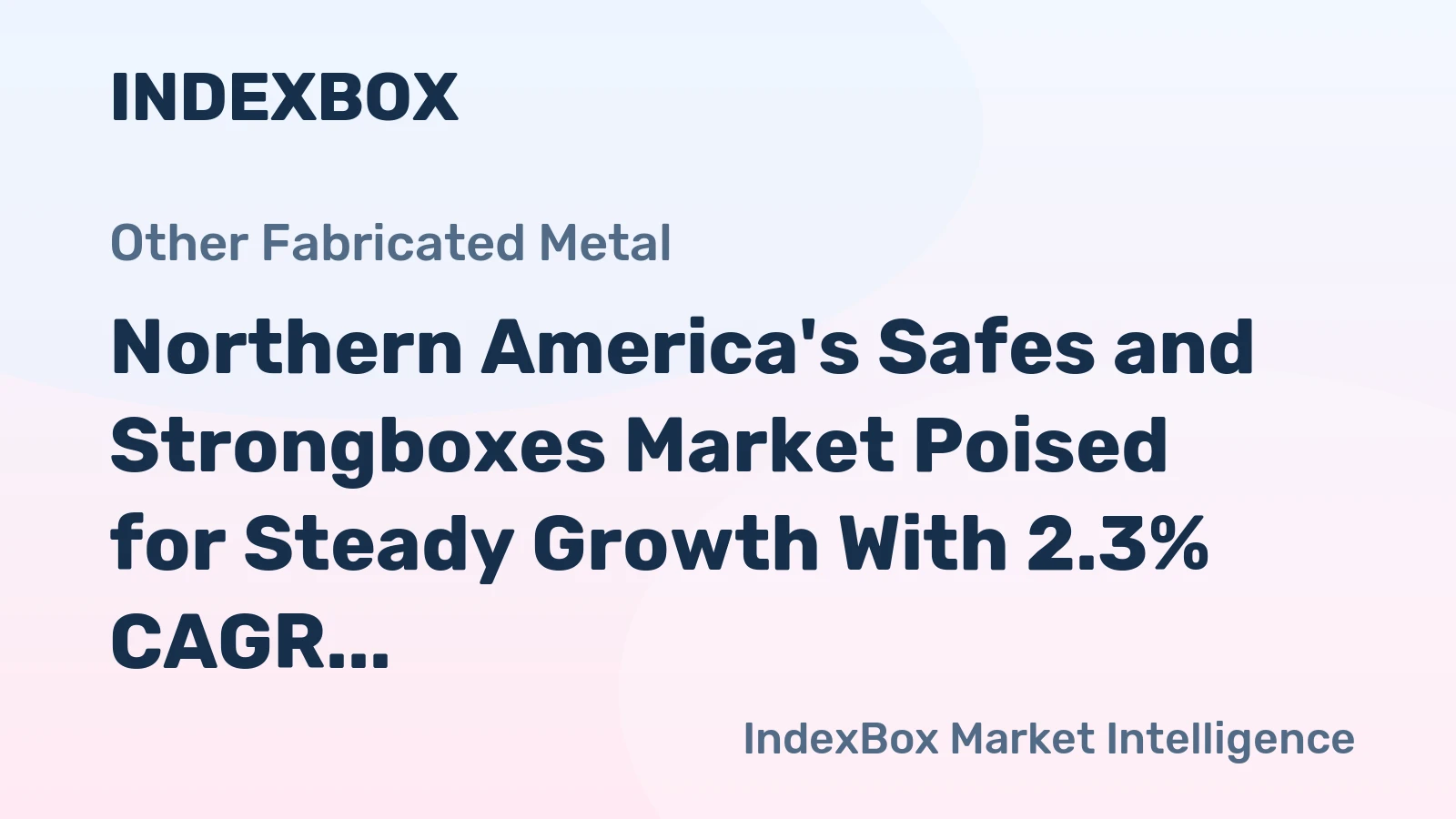 Northern America's Safes and Strongboxes Market Poised for Steady Growth With 2.3% CAGR Through 2035