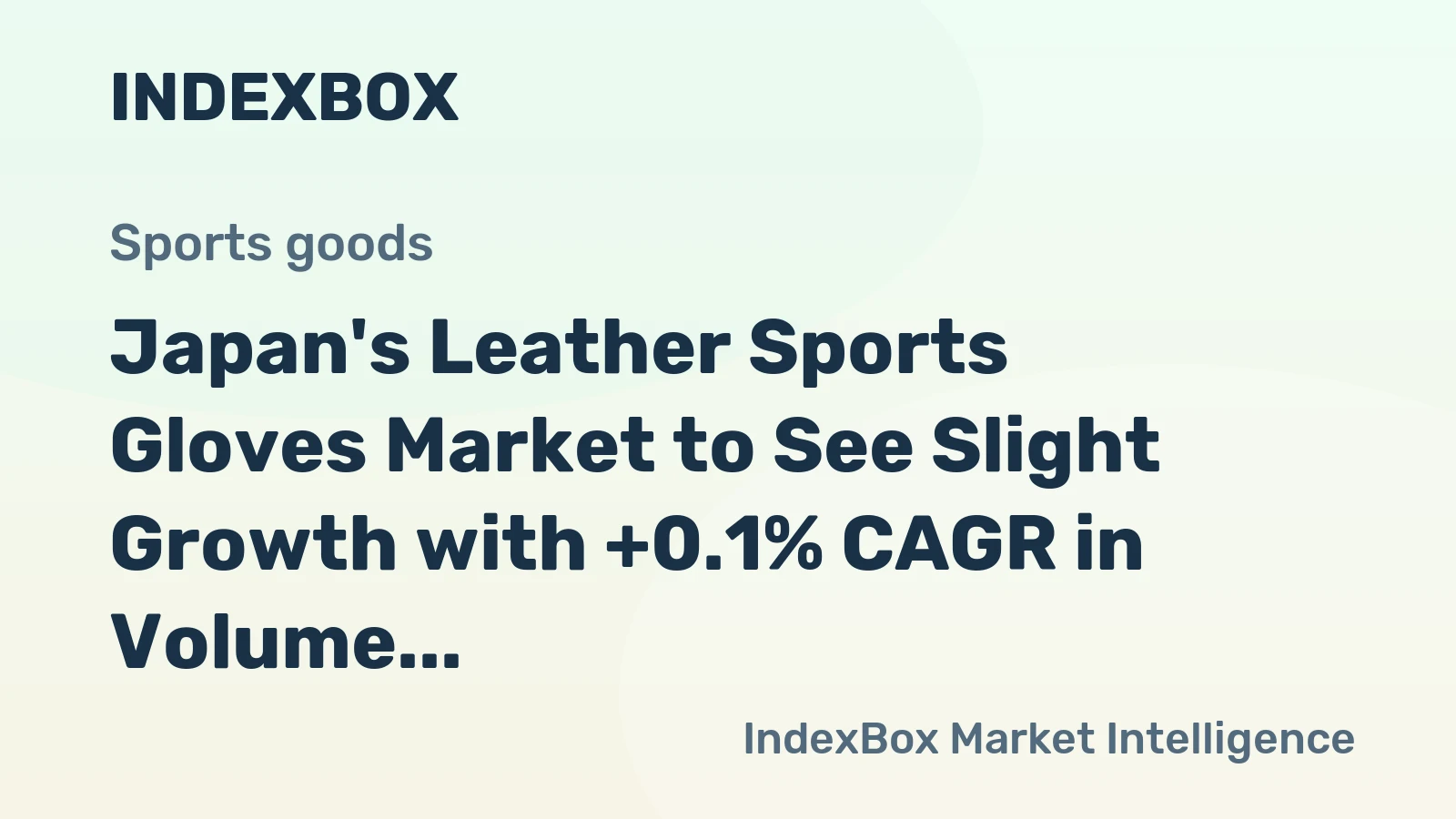 Japan's Leather Sports Gloves Market to See Slight Growth with +0.1% CAGR in Volume and +0.2% CAGR in Market Value by 2035