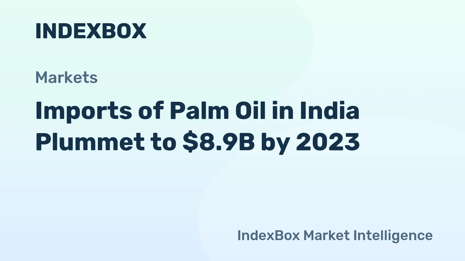 Imports of Palm Oil in India Plummet to $8.9B by 2023