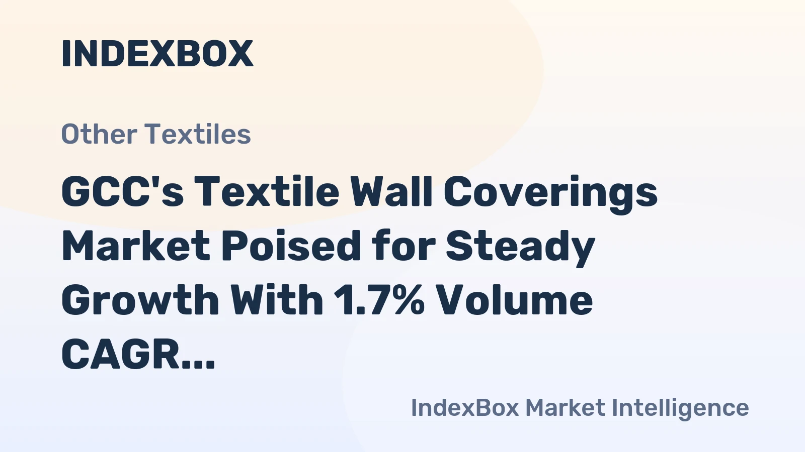 GCC's Textile Wall Coverings Market Poised for Steady Growth With 1.7% Volume CAGR Through 2035
