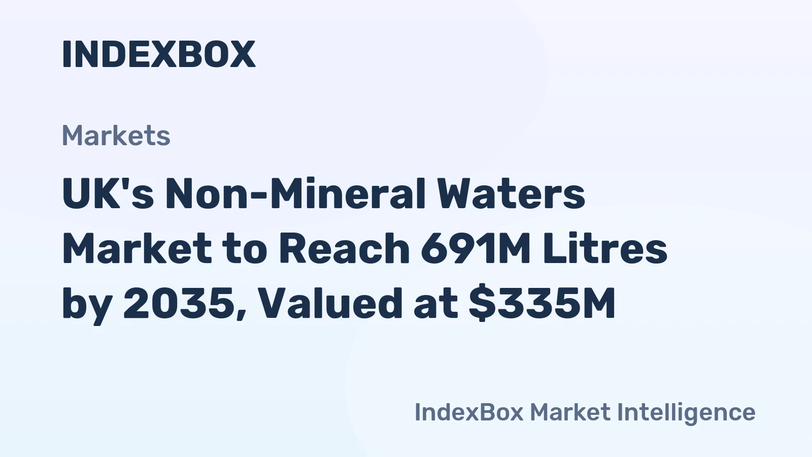 UK's Non-Mineral Waters Market to Reach 691M Litres by 2035, Valued at $335M