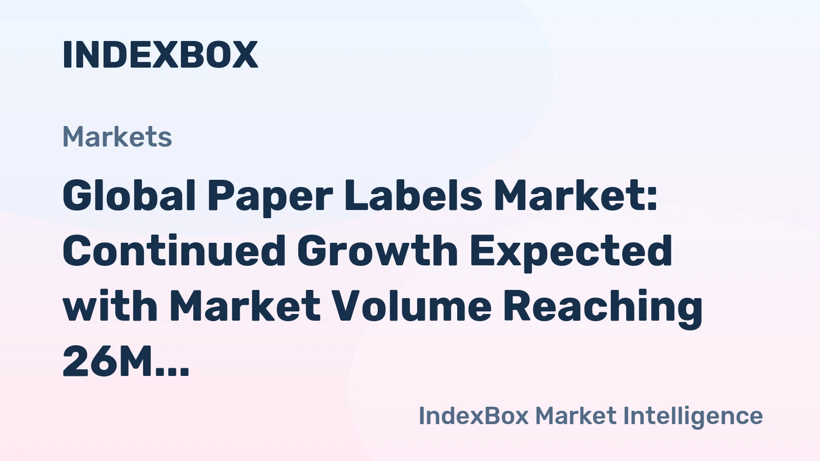Global Paper Labels Market: Continued Growth Expected with Market Volume Reaching 26M Tons and Market Value of $286.7B by 2035