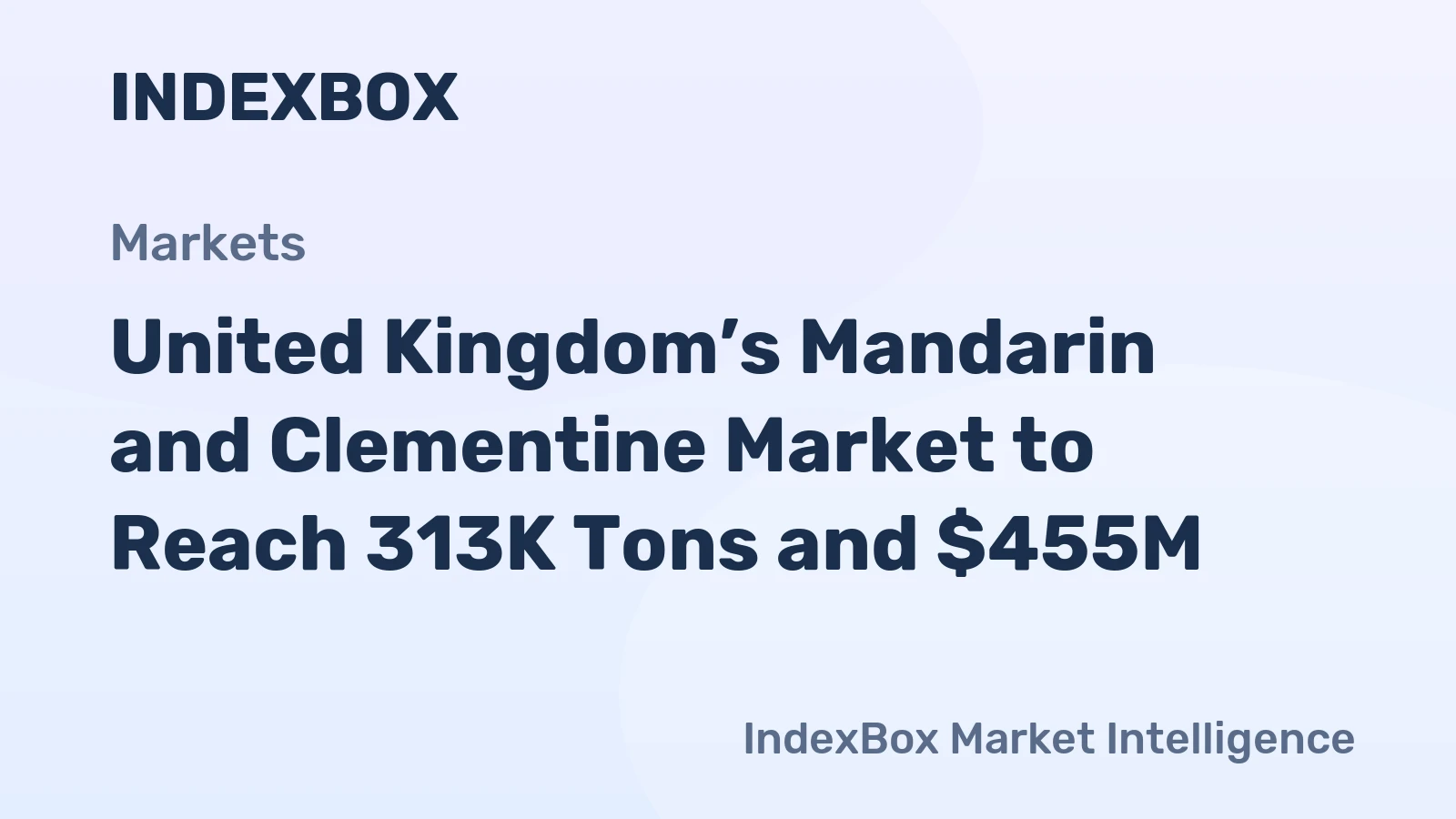 United Kingdom’s Mandarin and Clementine Market to Reach 313K Tons and $455M