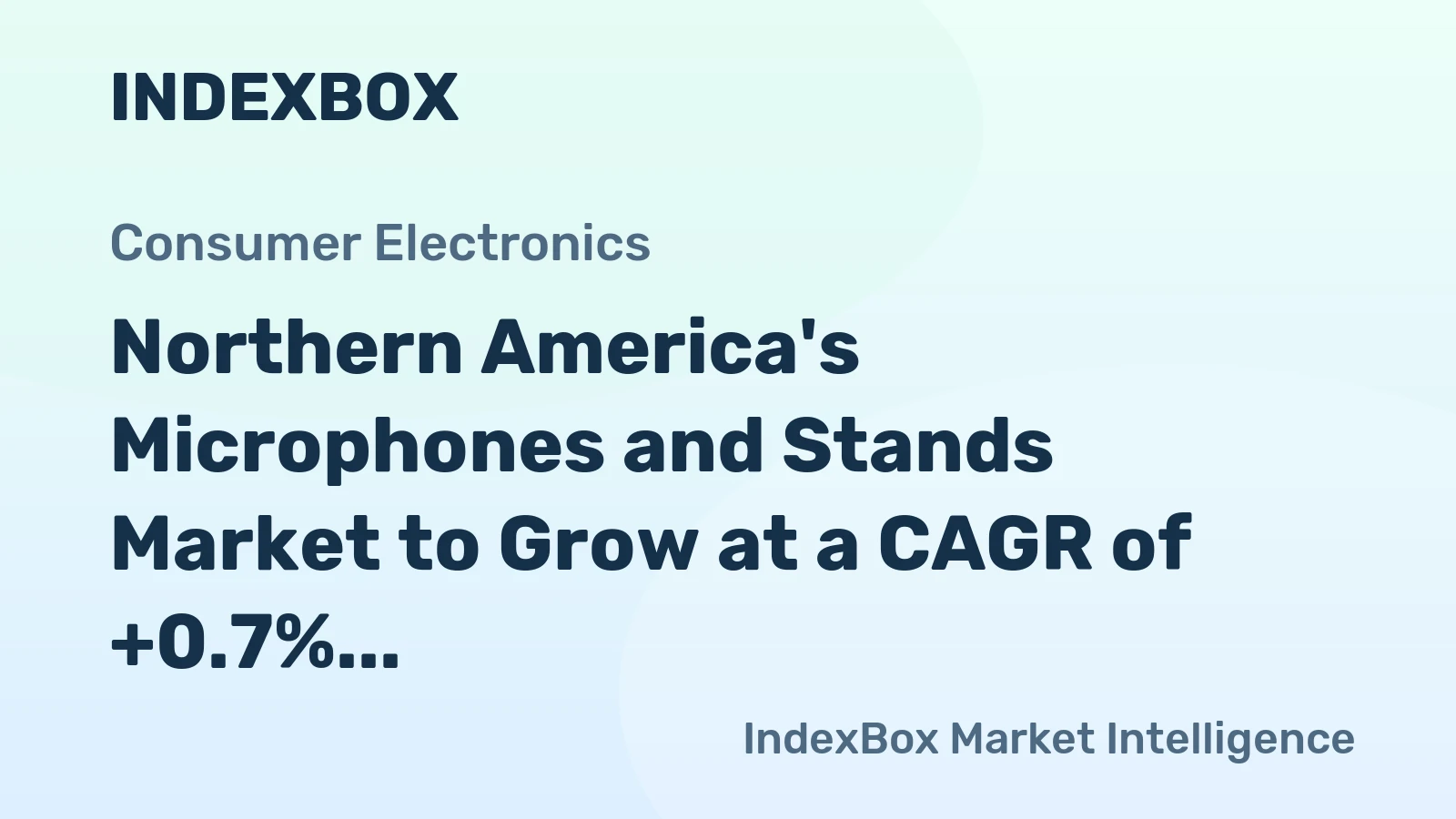 Northern America's Microphones and Stands Market to Grow at a CAGR of +0.7% until 2035, Reaching $623M
