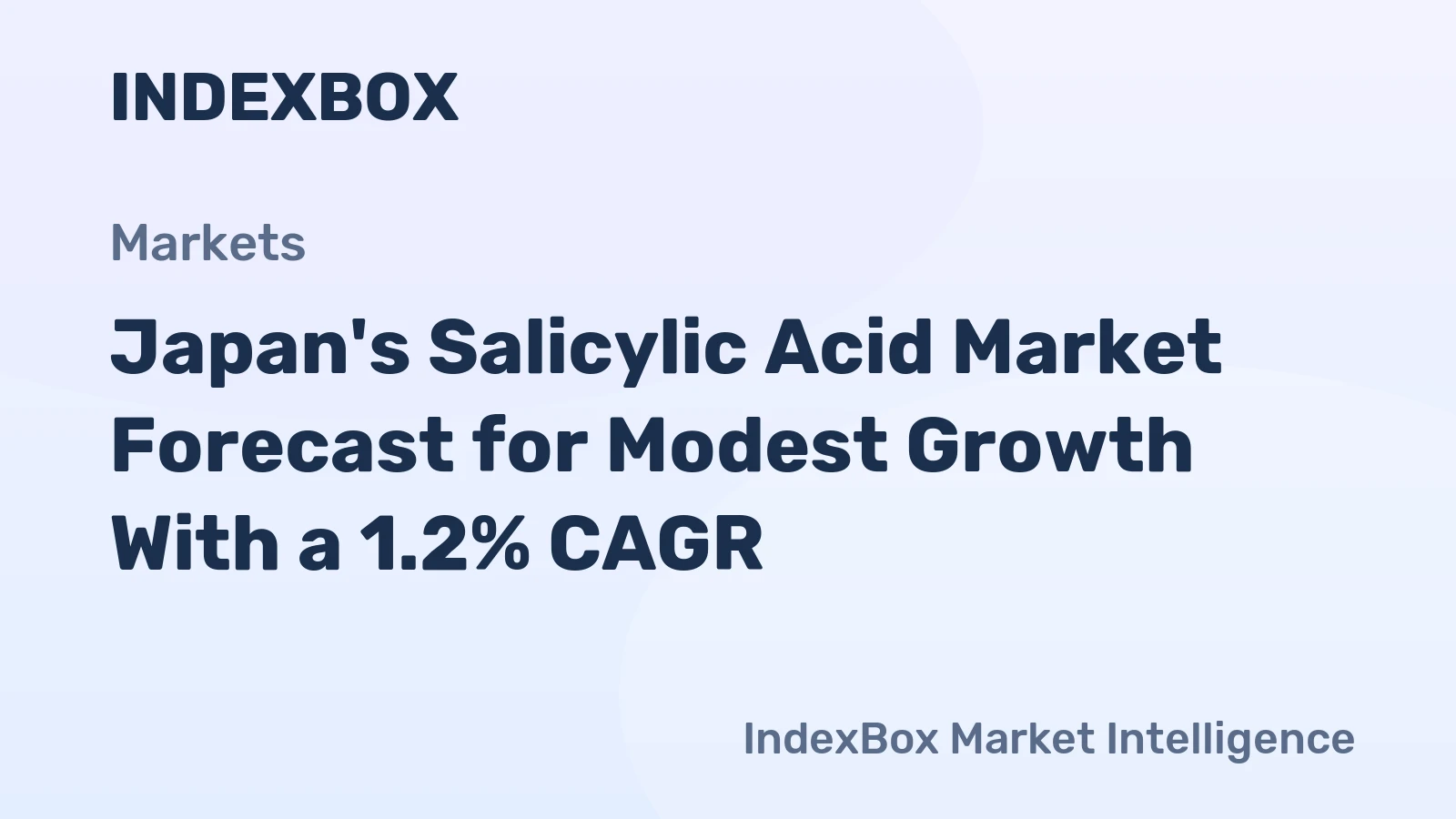 Japan's Salicylic Acid Market Forecast for Modest Growth With a 1.2% CAGR