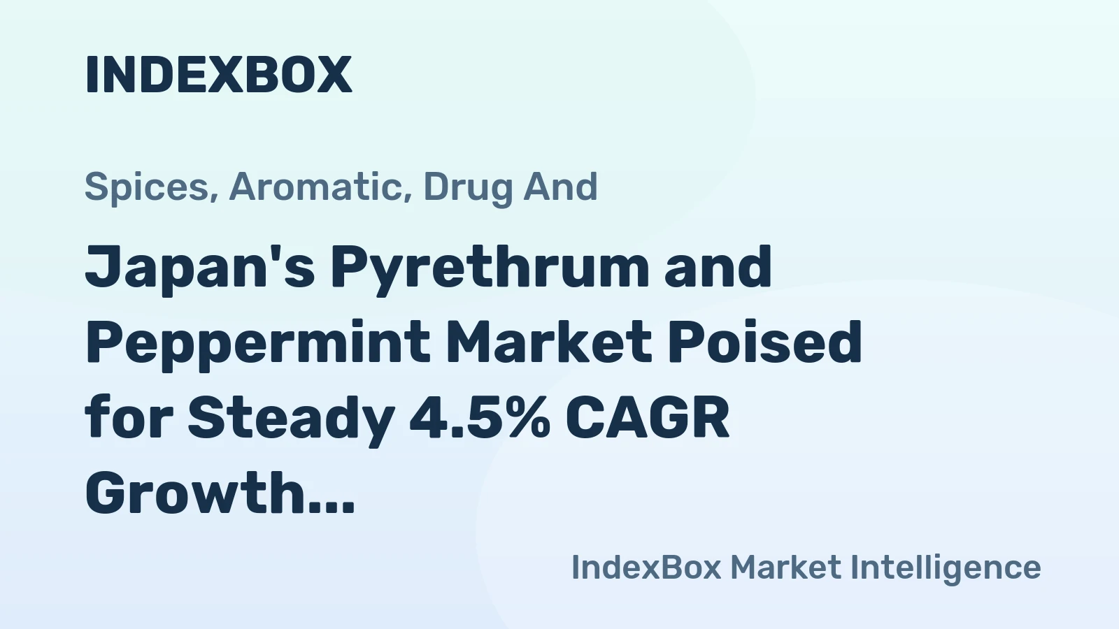 Japan's Pyrethrum and Peppermint Market Poised for Steady 4.5% CAGR Growth Through 2035