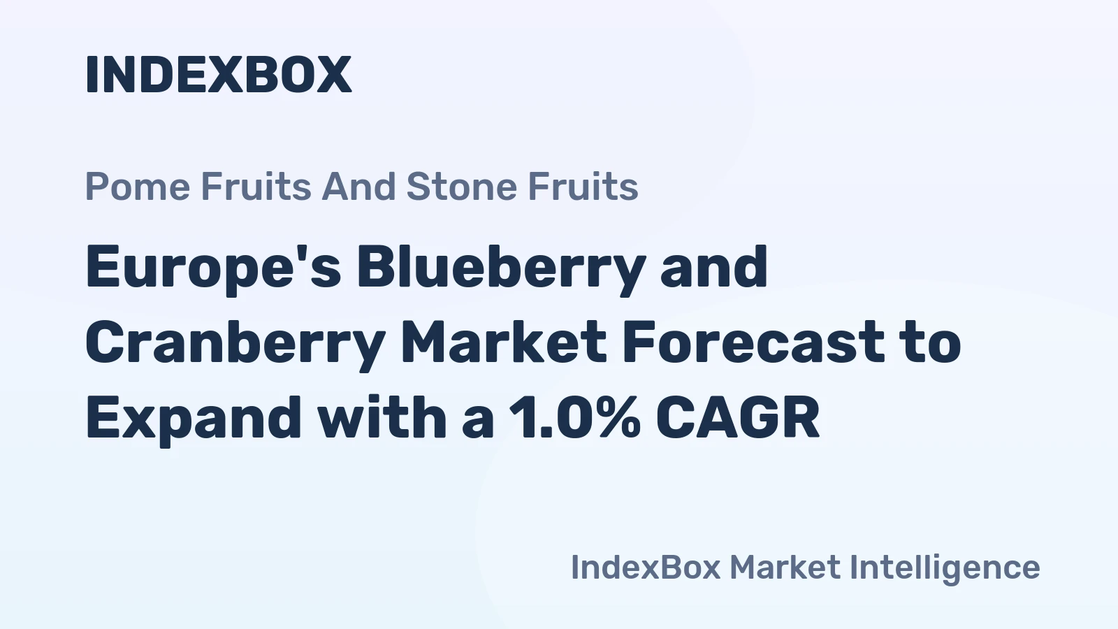 Europe's Blueberry and Cranberry Market Forecast to Expand with a 1.0% CAGR