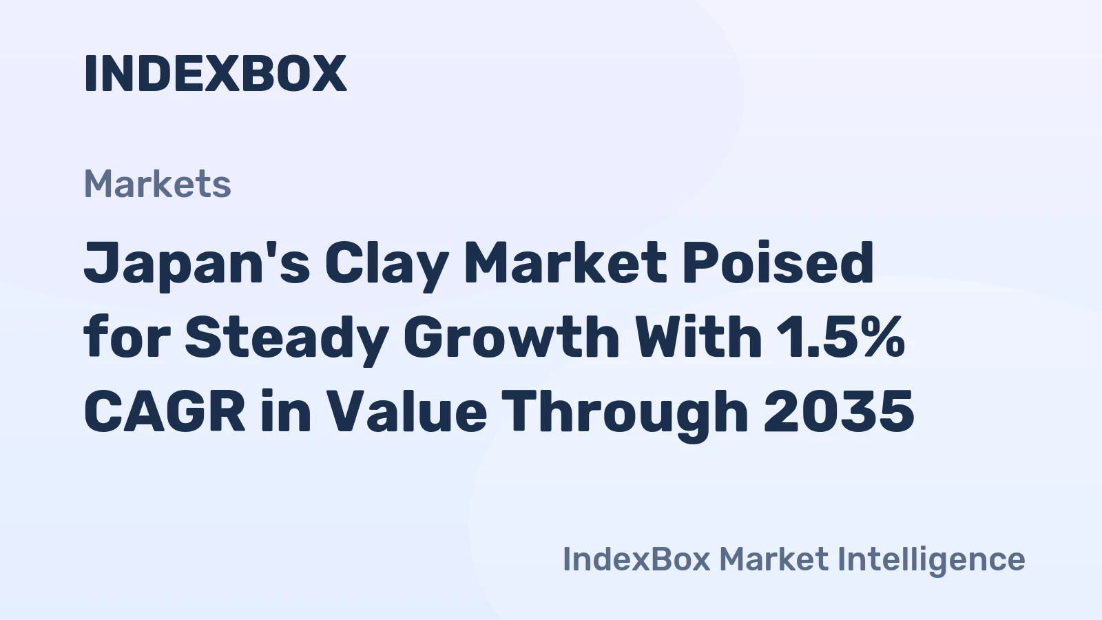 Japan's Clay Market Poised for Steady Growth With 1.5% CAGR in Value Through 2035