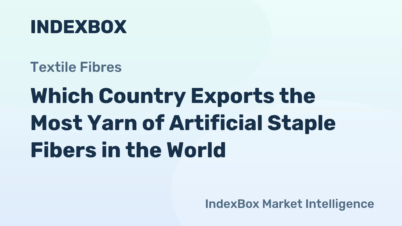 Which Country Exports the Most Yarn of Artificial Staple Fibers in the World?