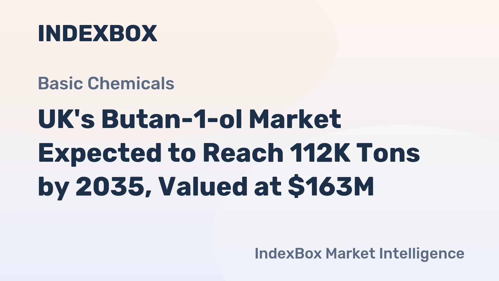 UK's Butan-1-ol Market Expected to Reach 112K Tons by 2035, Valued at $163M