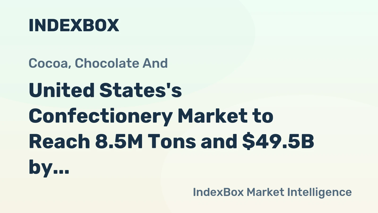 United States's Confectionery Market to Reach 8.5M Tons and $49.5B by 2035