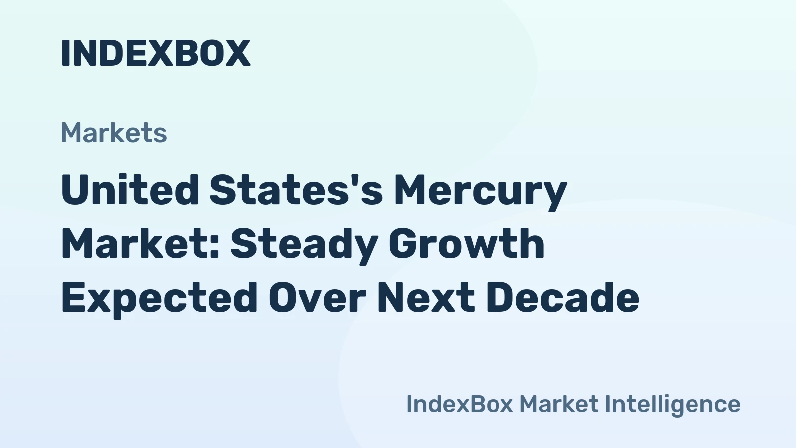 United States's Mercury Market: Steady Growth Expected Over Next Decade