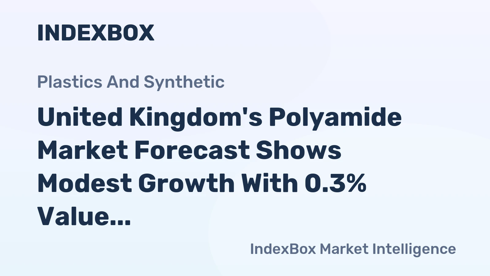 United Kingdom's Polyamide Market Forecast Shows Modest Growth With 0.3% Value CAGR