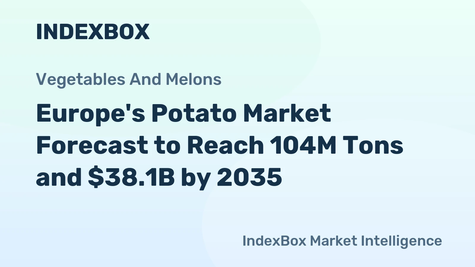 Europe's Potato Market Forecast to Reach 104M Tons and $38.1B by 2035
