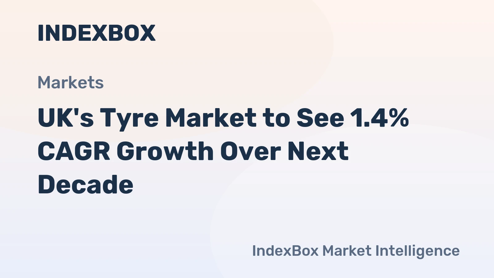 UK's Tyre Market to See 1.4% CAGR Growth Over Next Decade