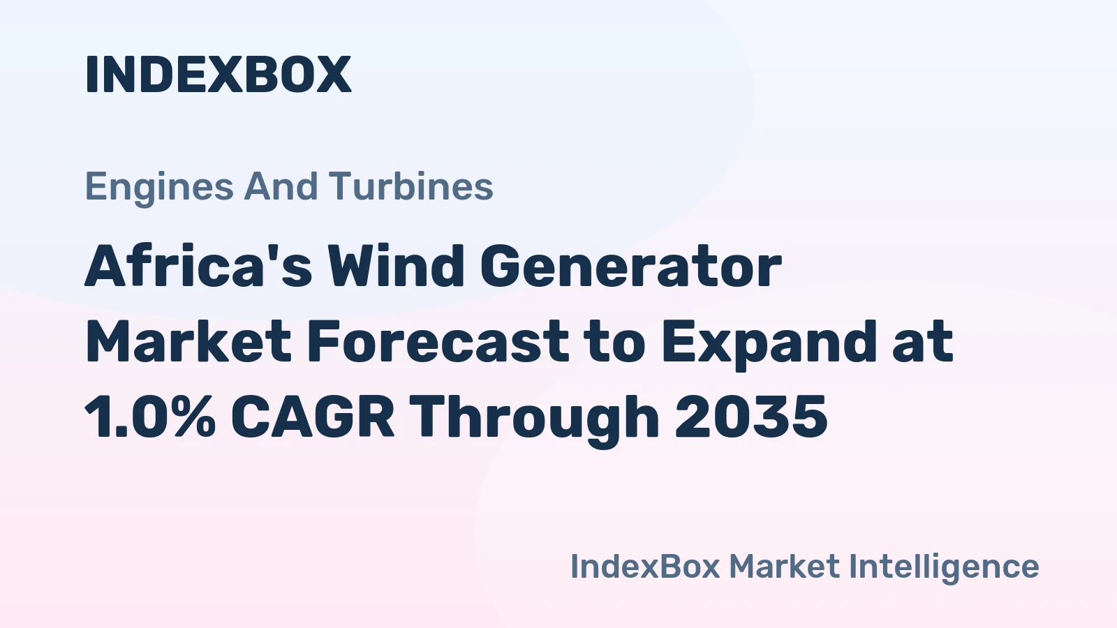 Africa's Wind Generator Market Forecast to Expand at 1.0% CAGR Through 2035