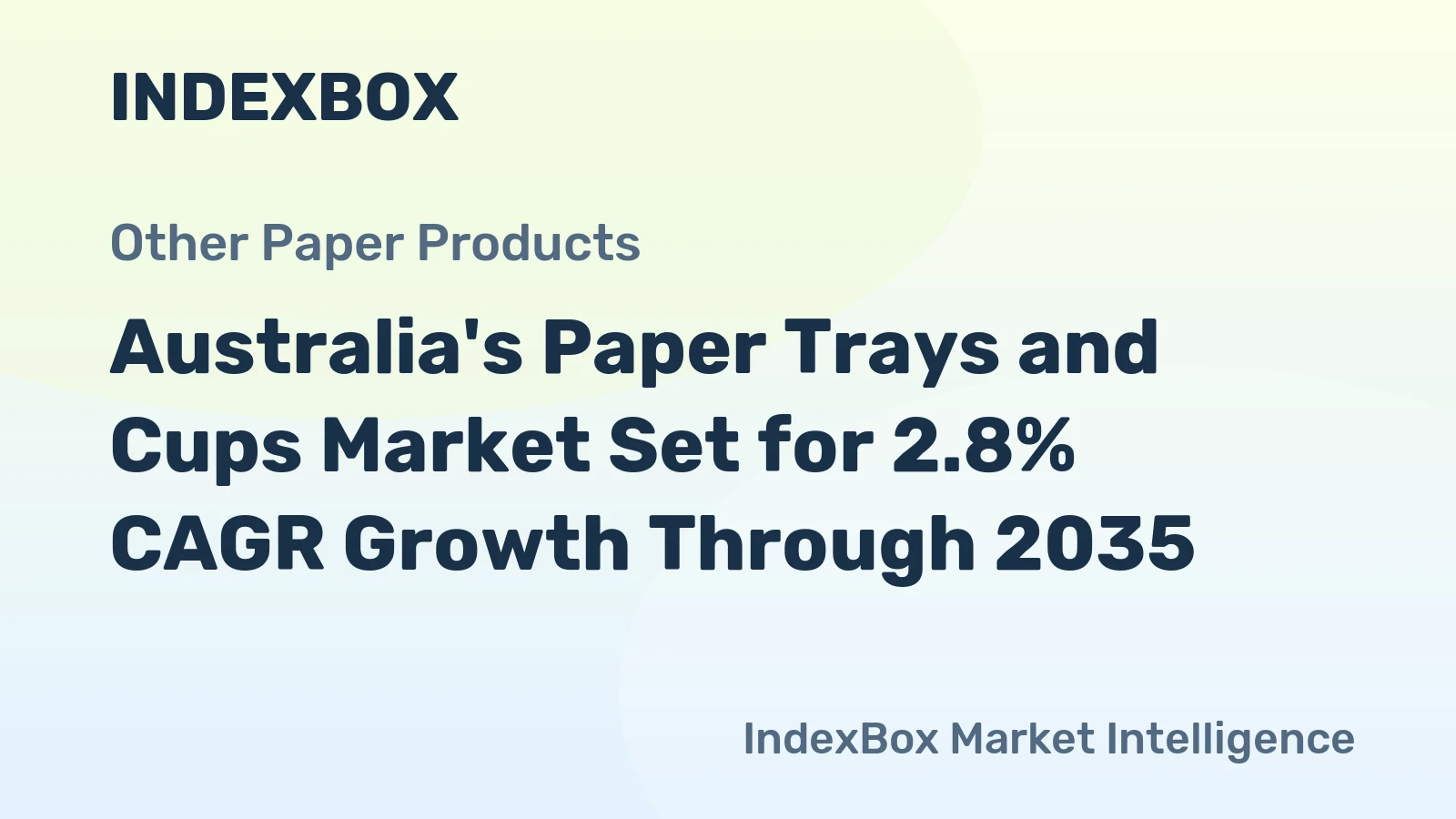 Australia's Paper Trays and Cups Market Set for 2.8% CAGR Growth Through 2035