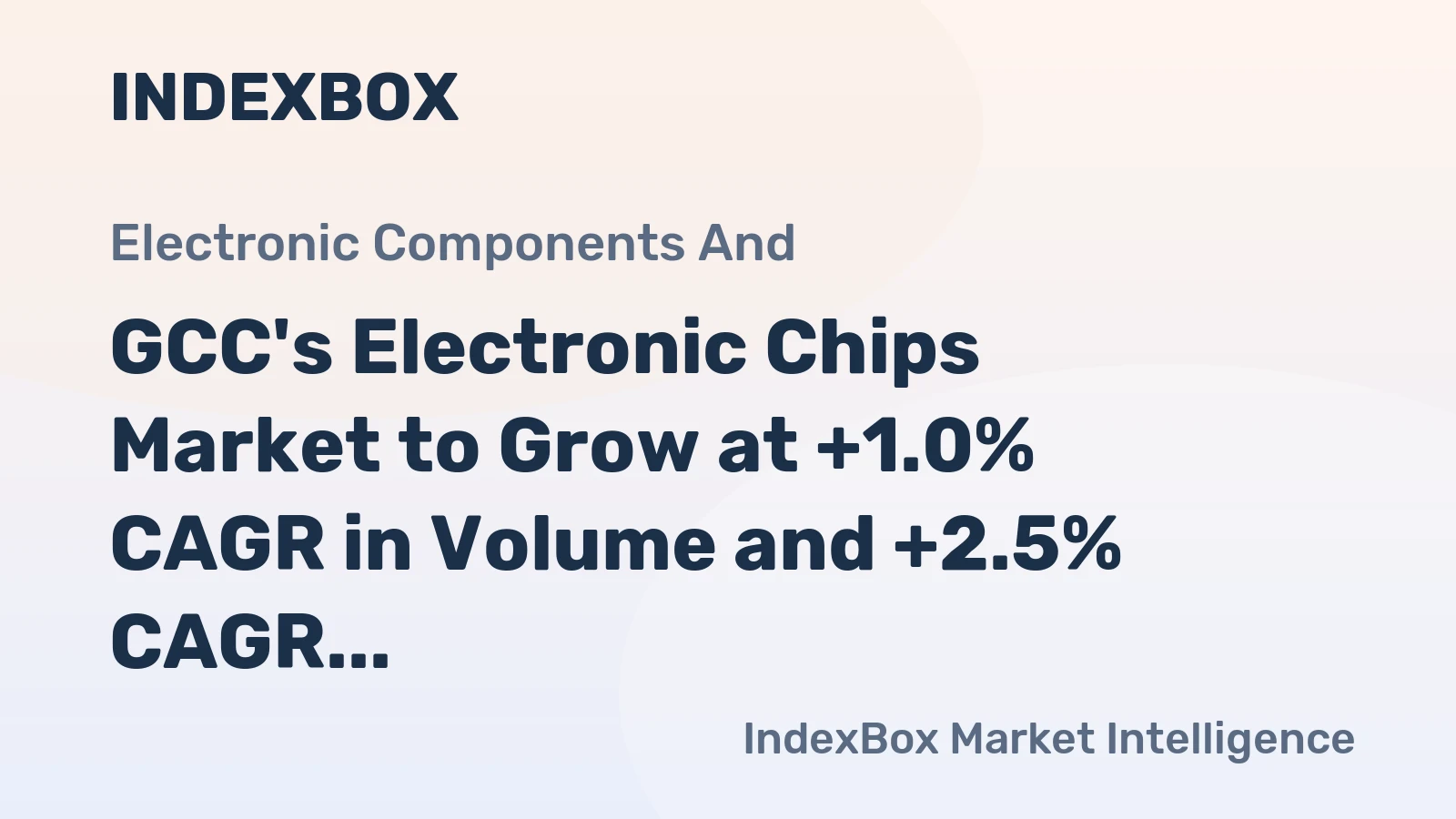 GCC's Electronic Chips Market to Grow at +1.0% CAGR in Volume and +2.5% CAGR in Value through 2035