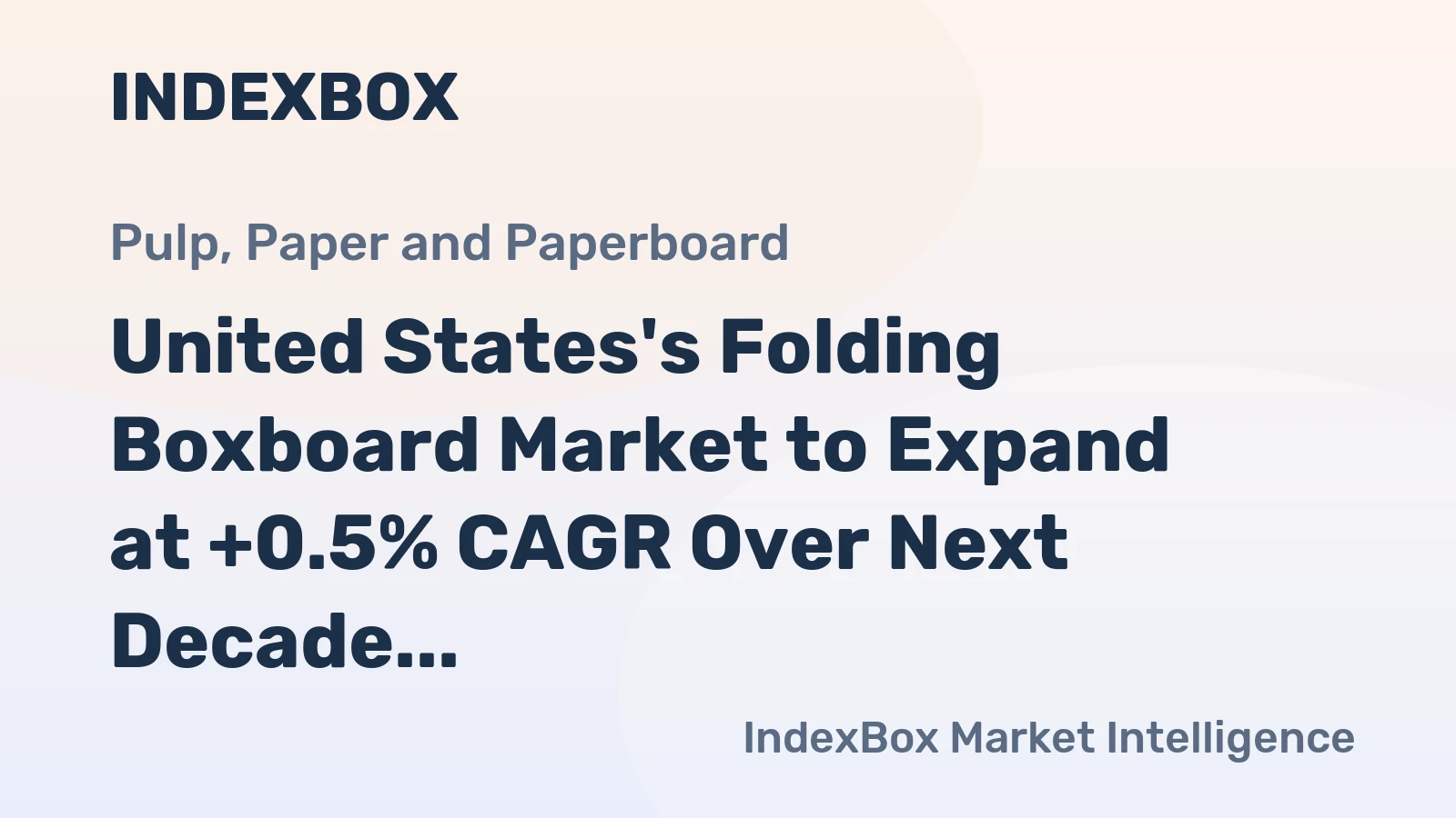 United States's Folding Boxboard Market to Expand at +0.5% CAGR Over Next Decade