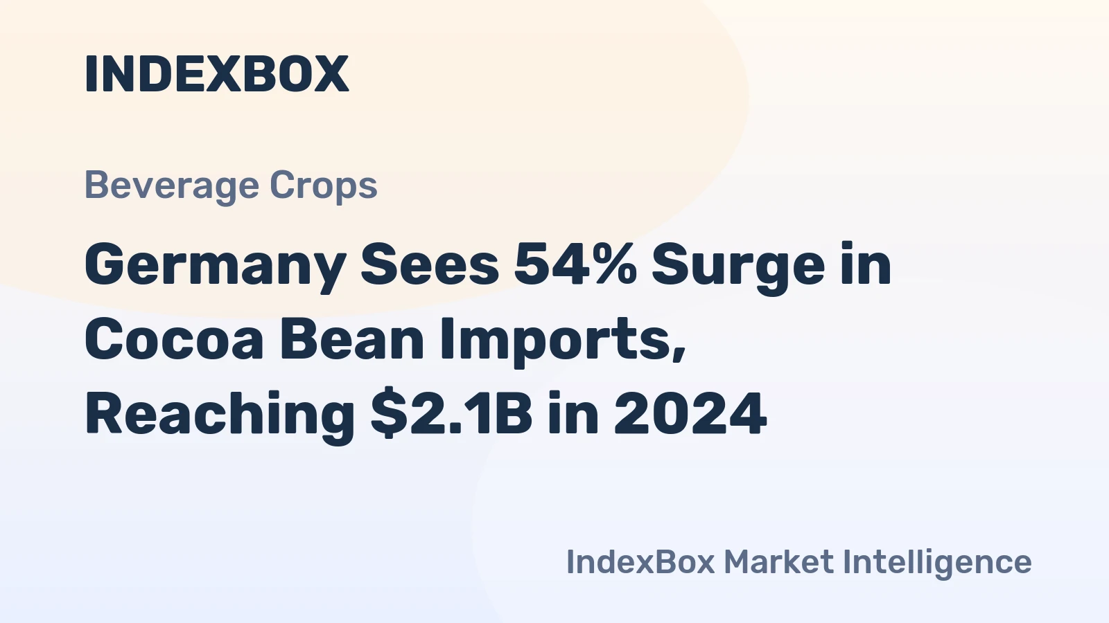 Germany Sees 54% Surge in Cocoa Bean Imports, Reaching $2.1B in 2024