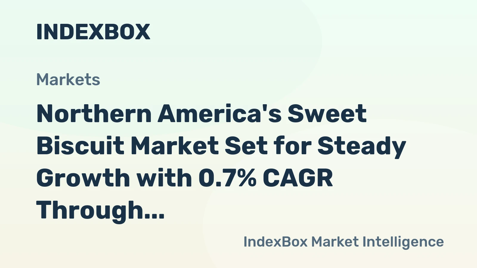 Northern America's Sweet Biscuit Market Set for Steady Growth with 0.7% CAGR Through 2035