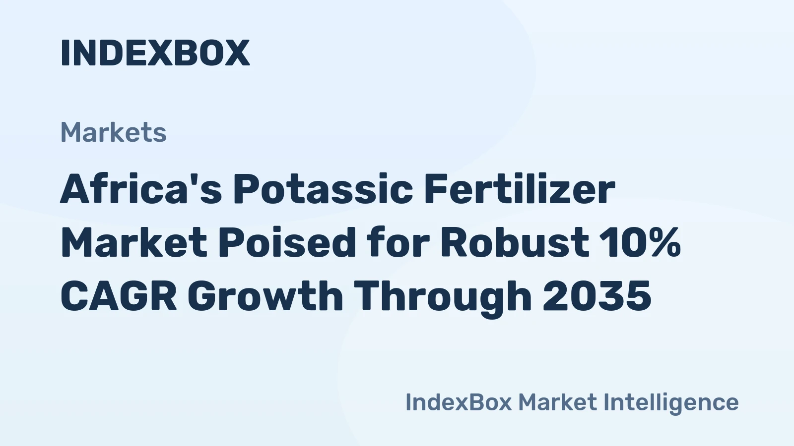 Africa's Potassic Fertilizer Market Poised for Robust 10% CAGR Growth Through 2035