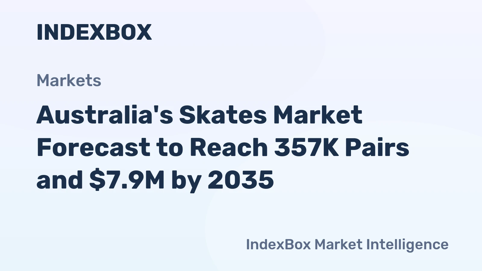 Australia's Skates Market Forecast to Reach 357K Pairs and $7.9M by 2035