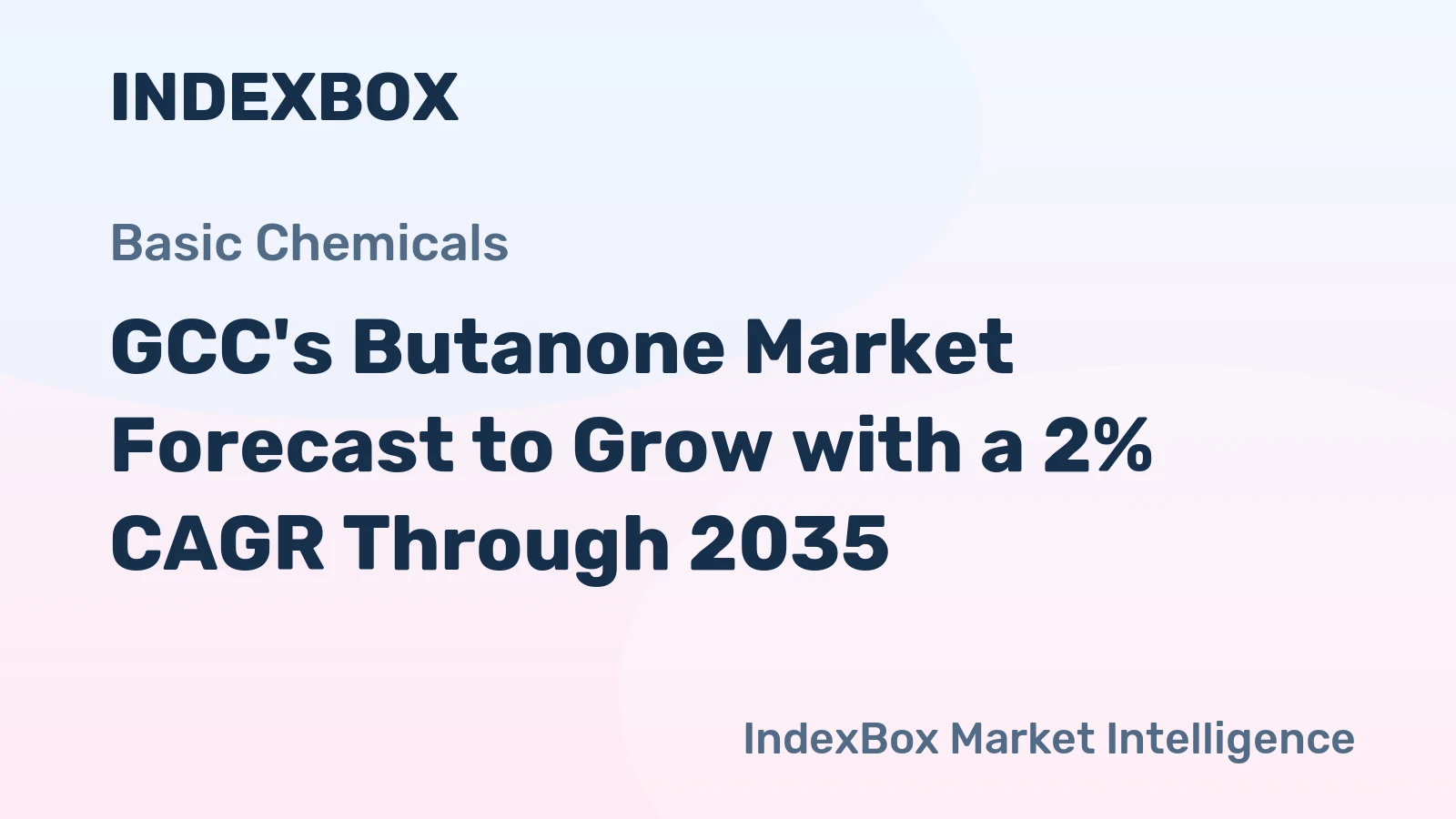 GCC's Butanone Market Forecast to Grow with a 2% CAGR Through 2035