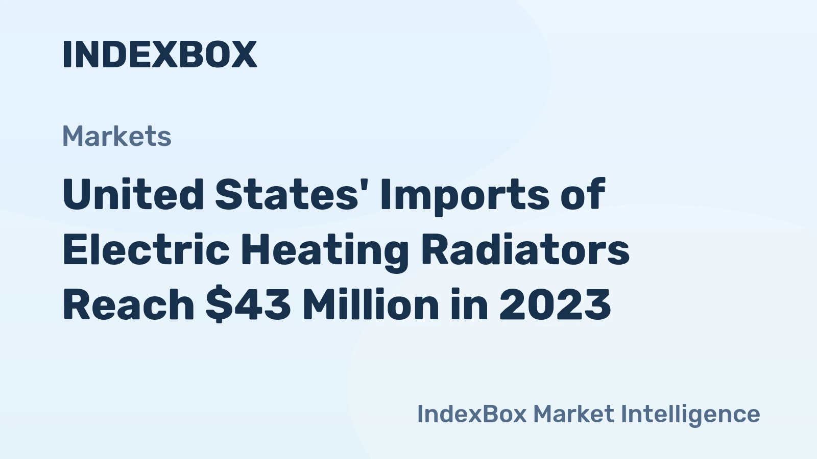 United States' Imports of Electric Heating Radiators Reach $43 Million in 2023